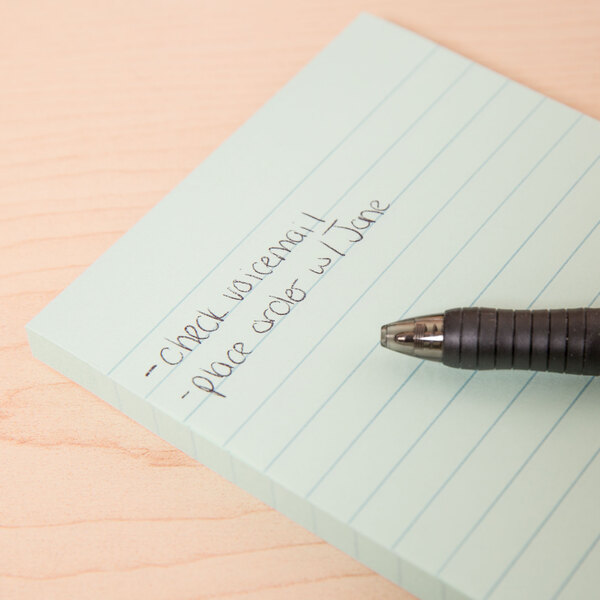 Universal UNV35616 4" x 6" Lined Assorted Pastel Color Self-Stick Notes ...