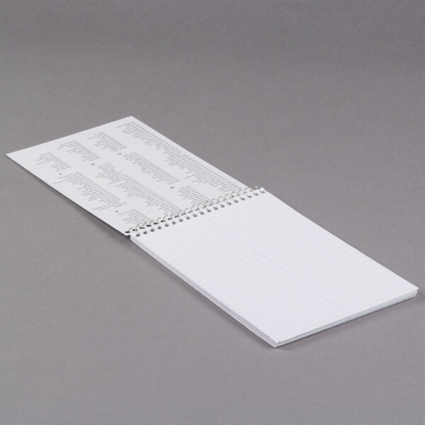 Mead 43082 6" x 9" White Gregg Rule Spell-Write Spiral Steno Book - 80 ...