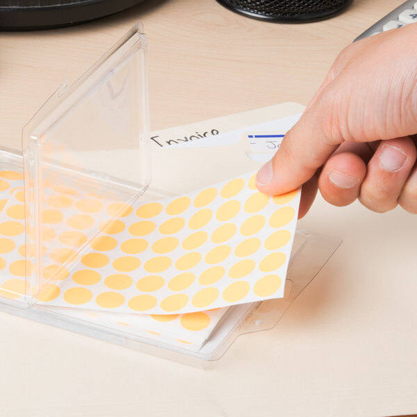 Avery® 05062 1/2" Neon Orange Round Removable Color Coding Labels - 840/Pack