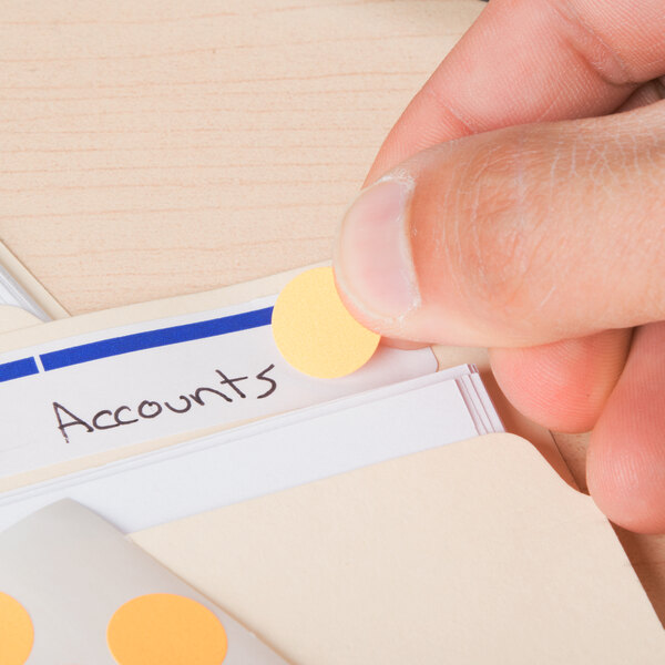 Avery® 05062 1/2" Neon Orange Round Removable Color Coding Labels - 840 ...