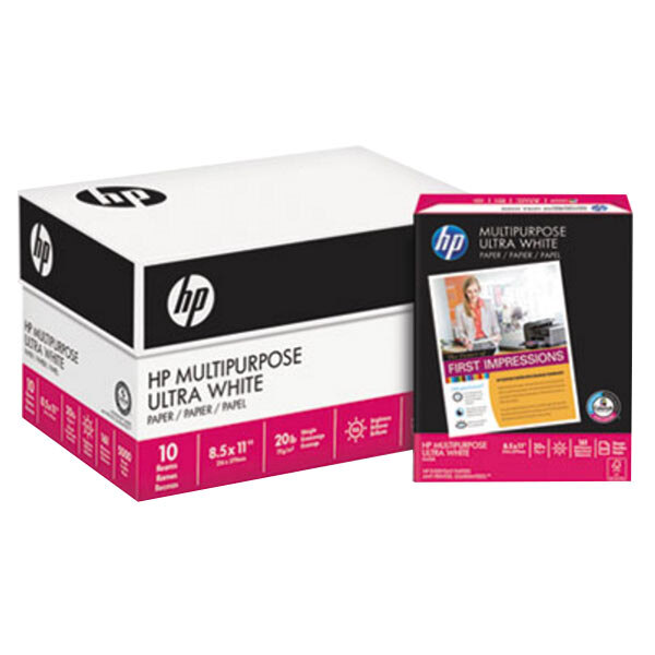 HP Inc. 8 1/2" x 11" White Ream of 20# Multipurpose Paper