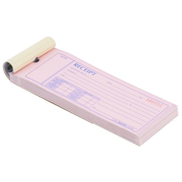 Rediform Office 8L802 3-Part Carbonless Flexible Cover Numbered Receipt ...