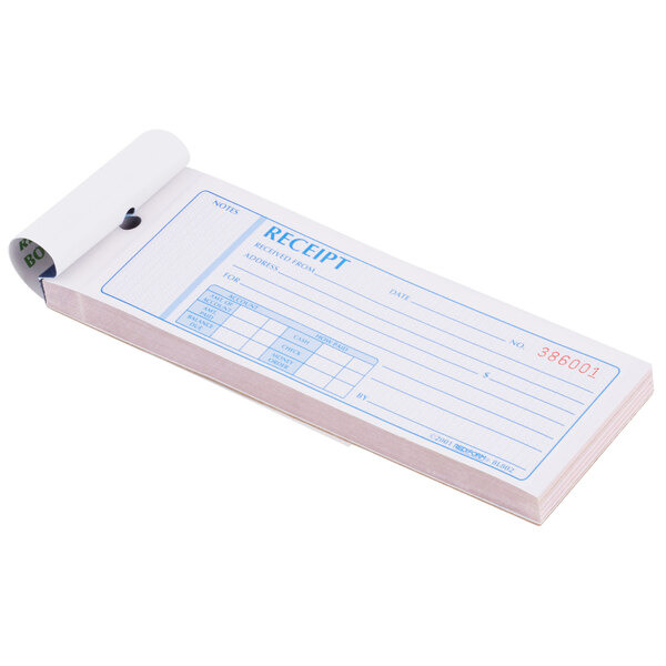 Rediform Office 8L802 3-Part Carbonless Flexible Cover Numbered Receipt ...