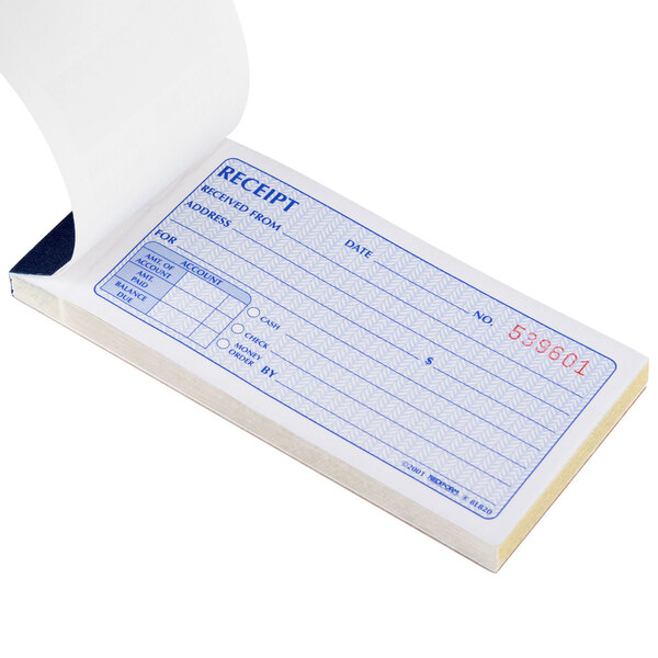 Rediform Office 8L820 2-Part Carbonless Flexible Cover Numbered Receipt ...