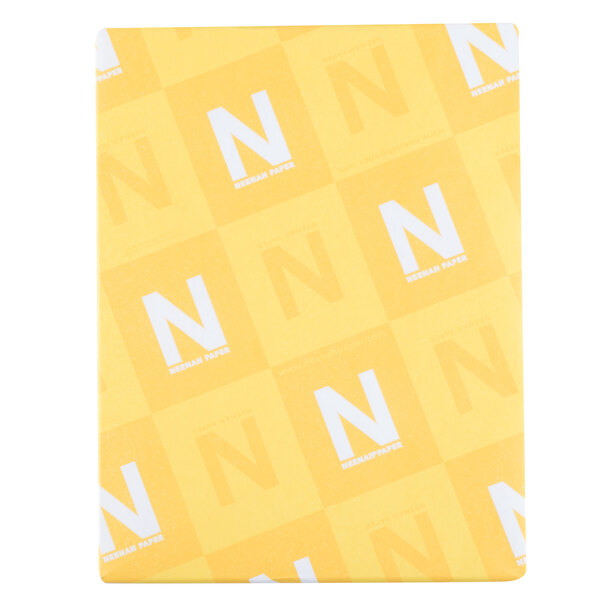 Neenah 80211 Exact 8 1/2" x 11" White 67# Vellum Paper Cover Stock ...