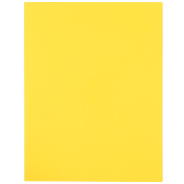 Neenah 22731 Astrobrights 8 1/2" x 11" Solar Yellow 65# Smooth Color ...