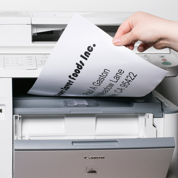 Avery® 5165 8 1/2" x 11" White Full Sheet Shipping Labels - 100/Box