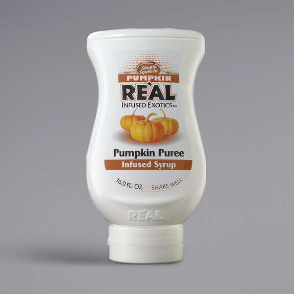 Real 16.9 fl. oz. Pumpkin Puree Infused Syrup
