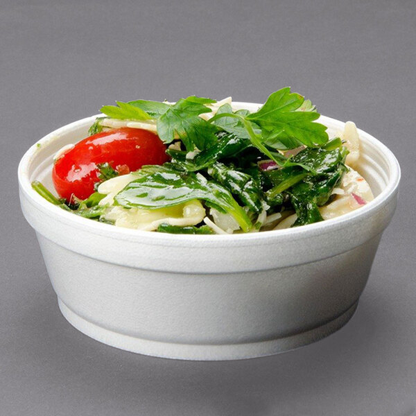 Dart 8SJ32 8 oz. White Foam Bowls in Bulk (500/Case)