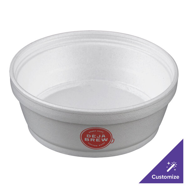 Dart 8SJ32 8 oz. White Foam Bowls in Bulk (500/Case)