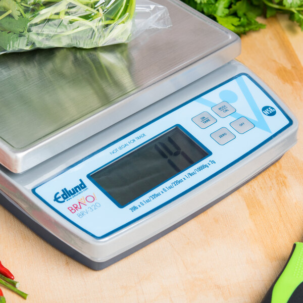 Edlund BRV-320 BRAVO! 20 lb. Digital Portion Scale with ClearShield ...