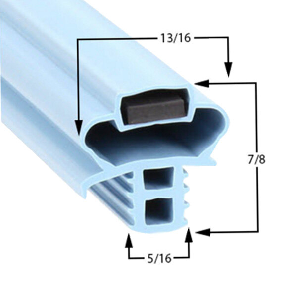 Delfield 1702541 Equivalent Magnetic Drawer Gasket - 21 3/4" x 13"