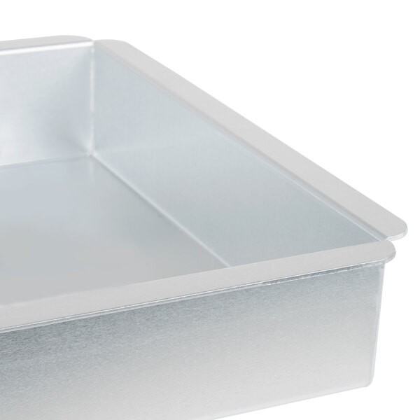 Ateco 12913 13" x 9" x 2" Aluminum Rectangular Straight-Sided Cake Pan