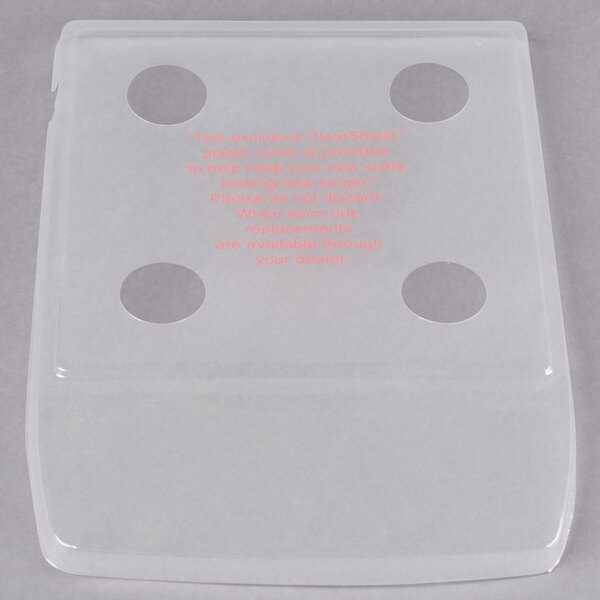 Edlund CV074 ClearShield Protective Scale Cover for BRV-320 - 3/Pack