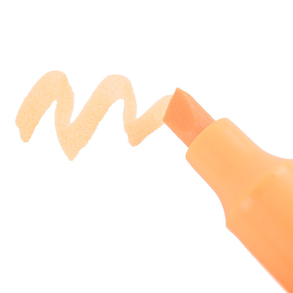 Universal UNV08853 Fluorescent Orange Chisel Tip Pen Style Highlighter ...