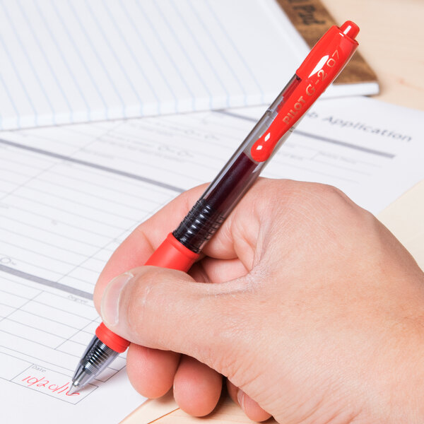 Pilot PIL31022 Red 0.7mm G2 Premium Retractable Rollerball Gel Ink Pen ...