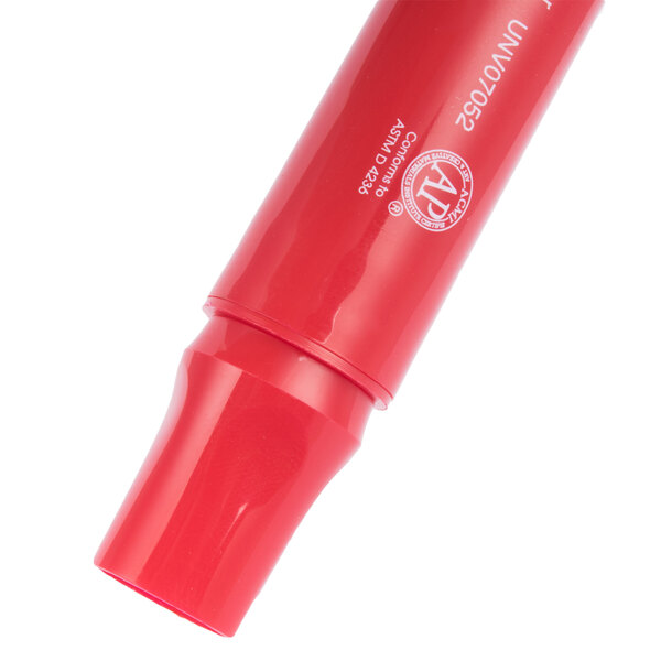 Universal UNV07052 Red Chisel Tip Desk Style Permanent Marker - 12/Pack
