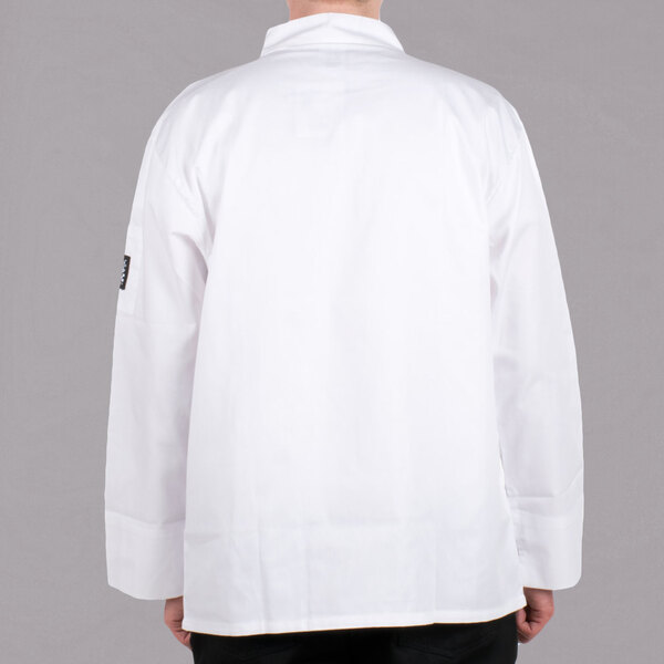 Chef Revival Bronze J100 Unisex White Customizable Chef Coat - 2X
