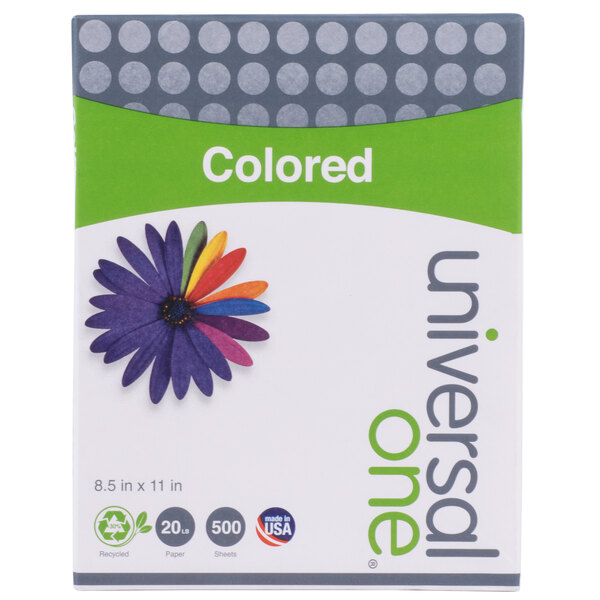 Universal Office UNV11205 8 1/2" x 11" Goldenrod Ream of 20 lb. Color ...
