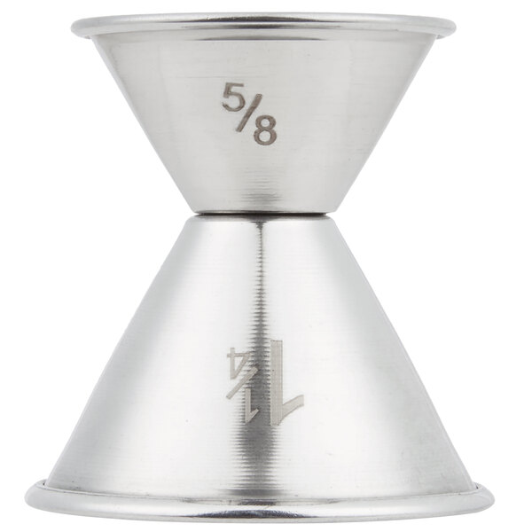 American Metalcraft J208 0.625 oz. & 1.25 oz. Stainless Steel Jigger