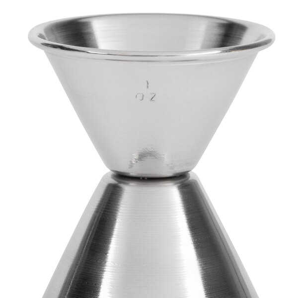 American Metalcraft J222 1 oz. & 1.25 oz. Stainless Steel Jigger