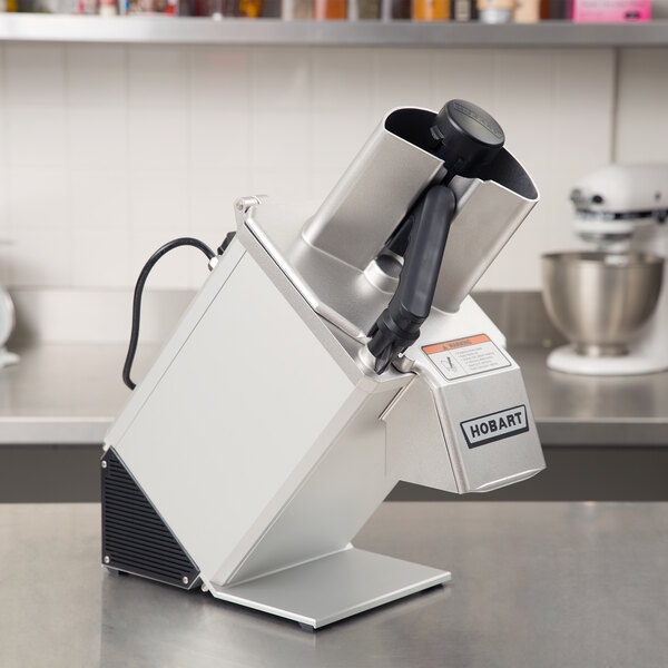Hobart FP100-1A Continuous Feed Food Processor with 3 Discs - 1/3 hp