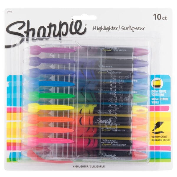 Sharpie 24415PP Accent Liquid Chisel Tip Pen Style Highlighter, Color ...
