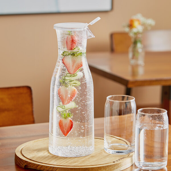 GET BW-1892-CL 56 oz. Customizable Polycarbonate Wine / Juice Decanter ...