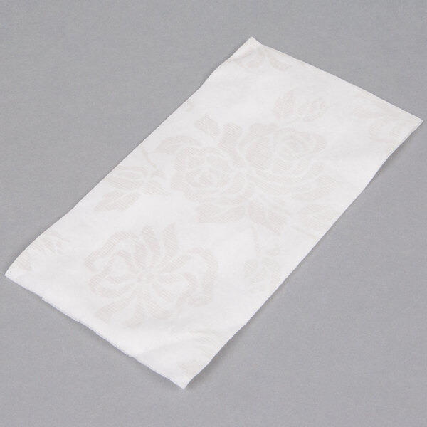 Hoffmaster 856513 Linen-Like 12" x 17" Silver Prestige 1/6 Fold Guest ...