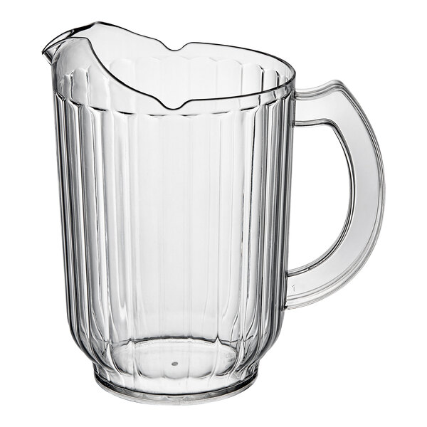 Cambro PE600CW135 Camwear 60 oz. Clear Economy Plastic Pitcher