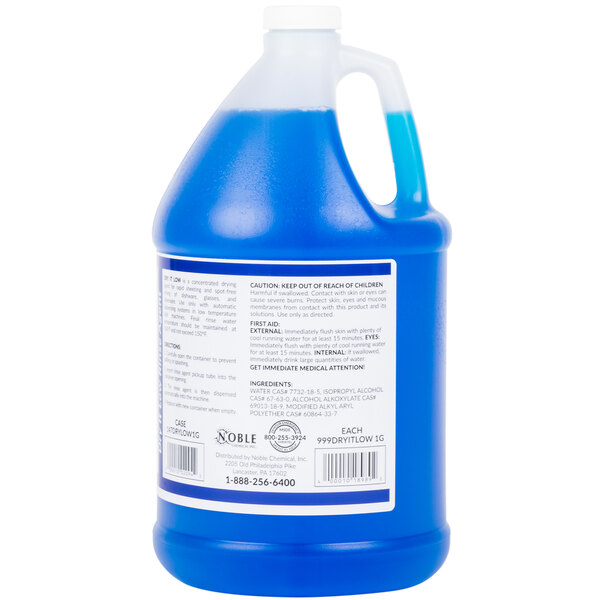 Noble Chemical Dry It 1 Gallon / 128 oz. Low Rinse Aid gallon / Drying ...
