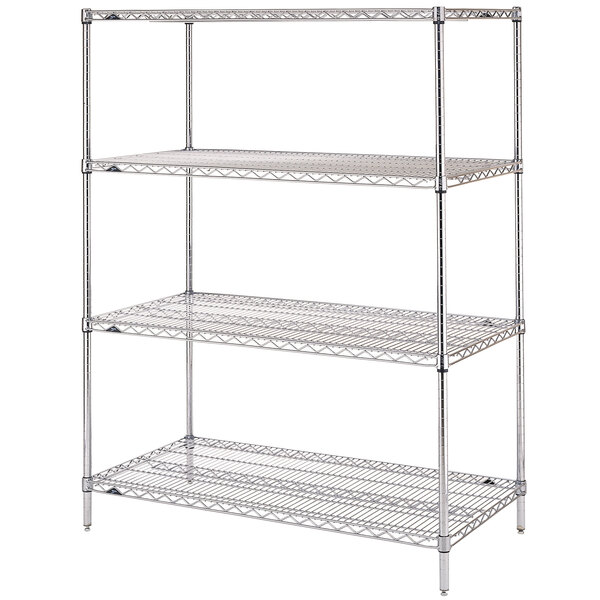Metro EZ1848NC-4 Super Erecta Chrome Convenience Pak - 18" x 48"