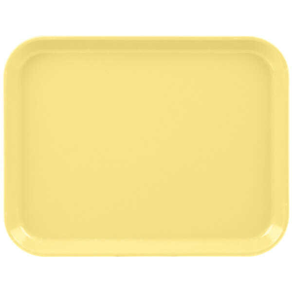 Cambro 1014CL145 10" x 14" Yellow Camlite Tray - 12/Case