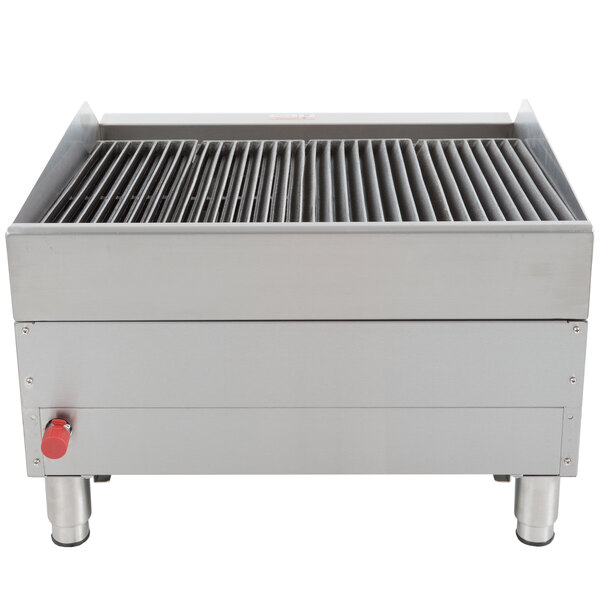 Globe GCB24G-CR 24" Gas Charbroiler with Cast Iron Radiants - 80,000 BTU