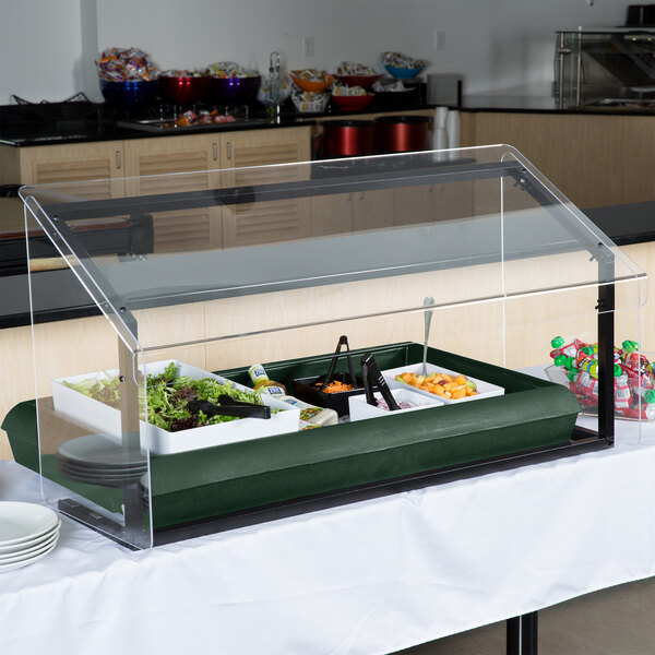Carlisle 767008 Forest Green 4' Five Star Buffet Bar Tabletop Food ...