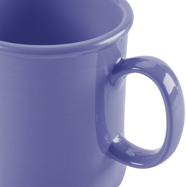 GET TM-1308-PB Diamond Mardi Gras 8 oz. Peacock Blue Tritan Mug - 24/Case