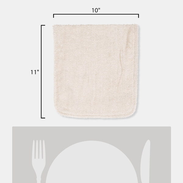 San Jamar 823TPH 11" x 10" Terry Cloth Pan Grabber (Baker's Pad) - 12/Pack