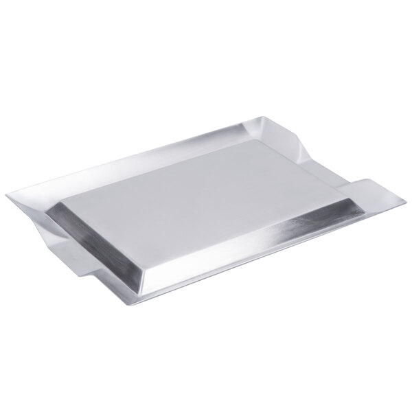 Vollrath 82093 Rectangular Stainless Steel Serving Tray with Handles ...