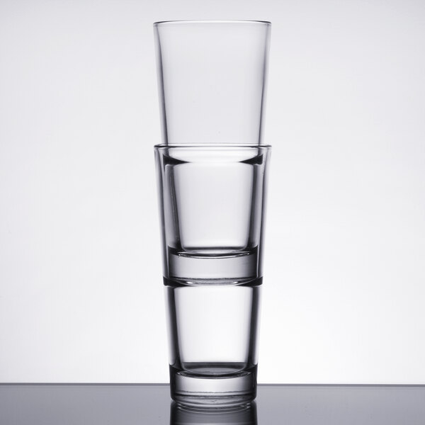 Libbey 15715 Endeavor 16 oz. Customizable Stackable Cooler Glass - 12/Case