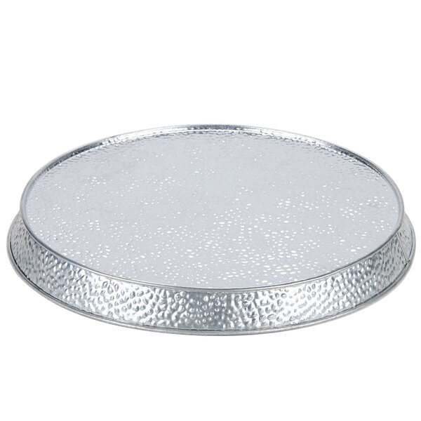 Tablecraft GP12 12" Galvanized Steel Round Platter