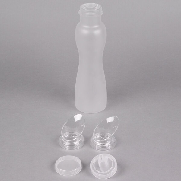 GET SDB-32 32 oz. Frosted Polycarbonate Salad Dressing / Juice Bottle ...
