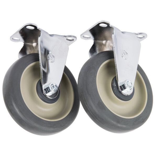 Cambro UPCS400CK Rigid and Swivel Stem Casters - 4/Set
