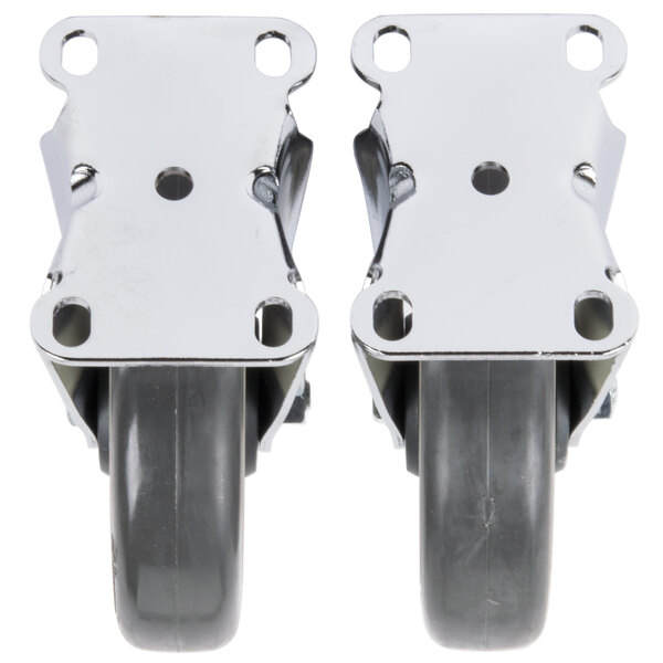 Cambro UPCS400CK Rigid and Swivel Stem Casters - 4/Set
