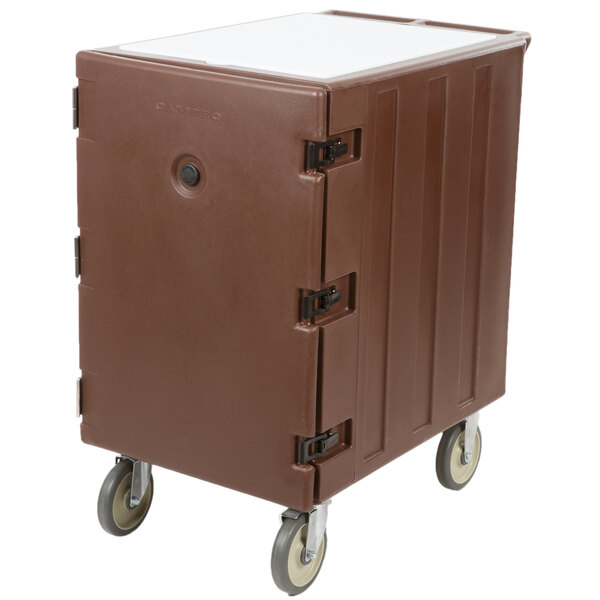 Cambro 1826LTC131 Camcart Dark Brown Mobile Cart for 18" x 26" Sheet ...