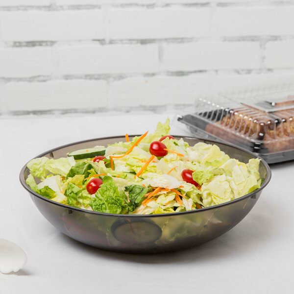 Fineline 3505-SM Platter Pleasers 1 Gallon (128 oz.) Smoke Plastic ...