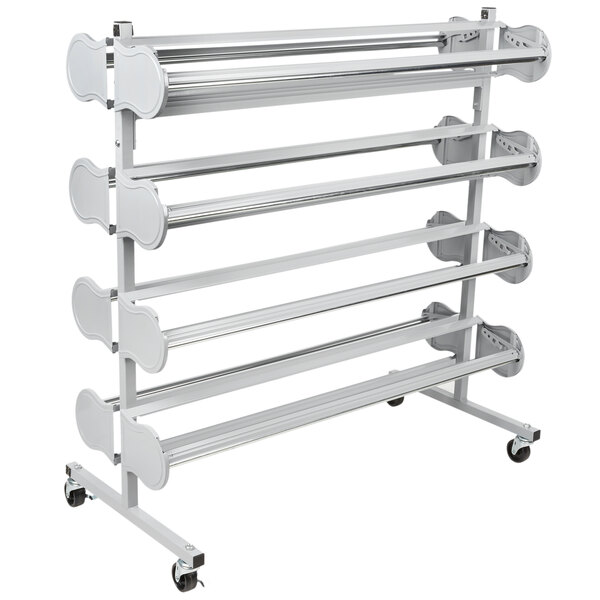 Bulman R398-D-48 48" Horizontal Tower 8 Roll Deluxe Paper Rack ...