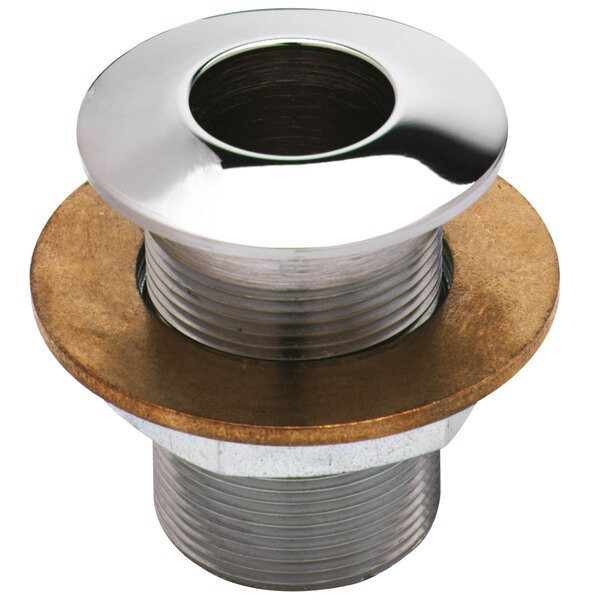 T&S BL-9005-01 Flush Plate Assembly with Lock Nut and Washer - Crowned Top