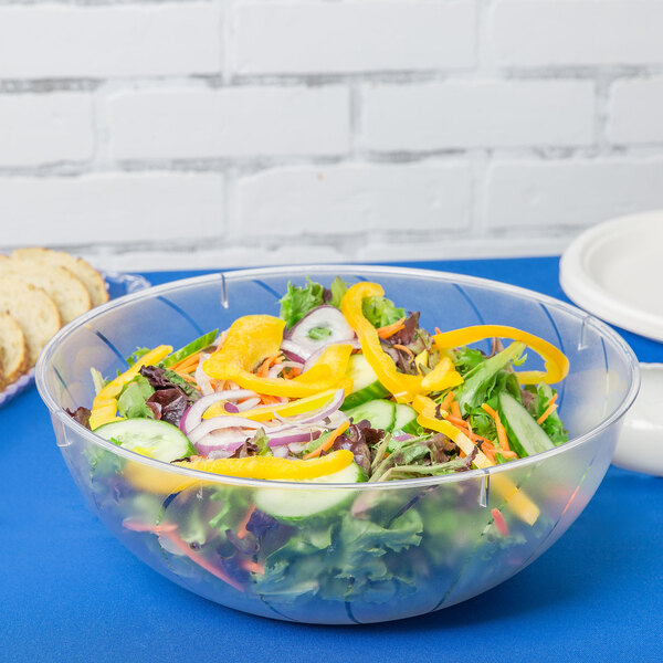 Fineline 3502-CL Platter Pleasers 2 Gallon (256 oz.) Clear Plastic ...