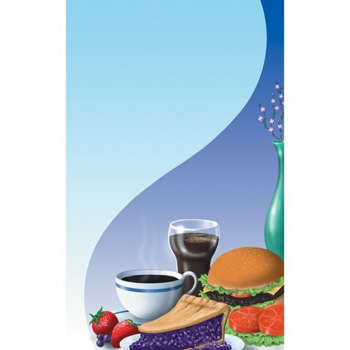 Choice 8 1/2" x 11" Menu Paper - Coffee Shop Themed Table Setting ...