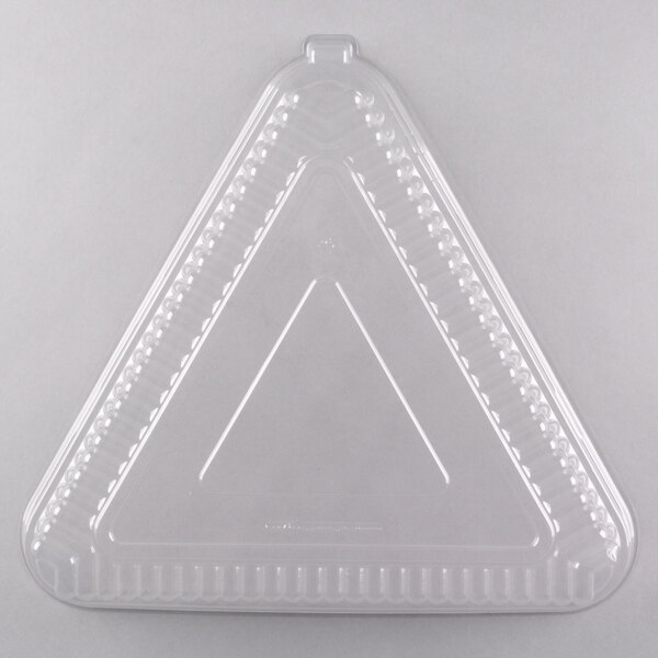 Fineline 9561-L Platter Pleasers 16" Clear Plastic Triangular Tray Dome ...